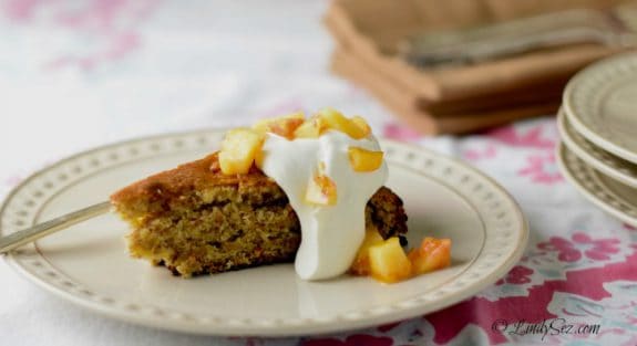 Fresh Peach Almond Torte - LindySez | Recipes